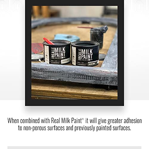 Real Milk Paint, Adhesion Promoter and Bonding Primer for Milk Paint on Plastic, Shellac, Glass, Painted, and Varnished Surfaces, Ultra Bond, Water Based, No VOCs, 32 oz.