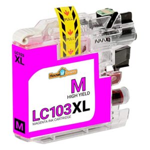 HouseofToners Compatible Ink Cartridge Replacement for Brother LC103M (1 Magenta)