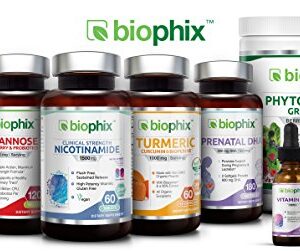 biophix Vitamin K2 MK-7 - 300 mcg 120 Vcaps - High-Potency Supports Strong Bones Immune Health and D-3