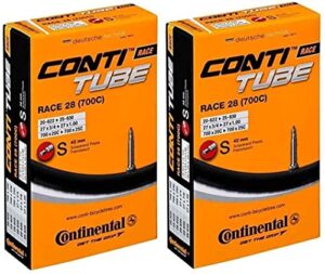 continental race 28 700×20-25c bicycle inner tubes – 42mm long presta valve – 2 pack