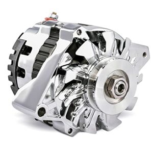 proform alternator, cs130, 160 amp, 12v, 1-wire, single v-belt pulley, straight mount, chrome, gm, each