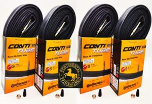 continental race 28″ wide 700×25-32c inner tubes – 42mm presta valve (pack of 4 w/conti sticker)