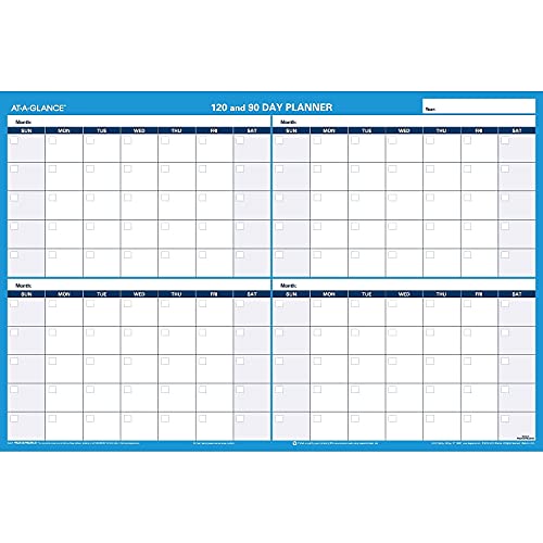 AAGPM23928 - At-A-Glance 90/120-Day Erasable Wall Planner