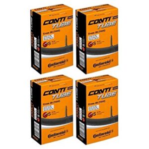 Continental Cross 28 700x32-47c Bicycle Inner Tube Bundle - 42mm Presta Valve - 4 Pack w/ Decal