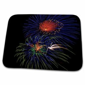 3drose usa, colorado, frisco, dillon reservoir. fireworks… – bathroom bath rug mats (rug-190712-1)