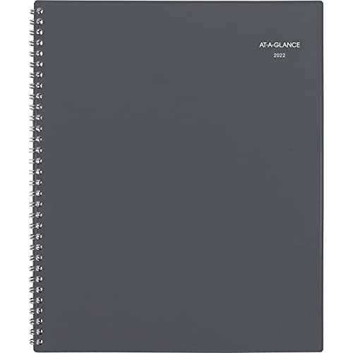 2022 Weekly & Monthly Planner by AT-A-GLANCE, 8-1/2" x 11", Large, Wirebound, DayMinder, Black (GC54507)