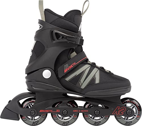 K2 Skate Kinetic 80, Black_Gray, 8.5