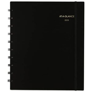 AT-A-GLANCE Move-A-Page 2023 RY Weekly Monthly Appointment Book Planner, Black, Large, 8 3/4" x 11"