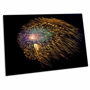 3drose usa, colorado, frisco, dillon reservoir. fireworks. – desk pad place mats (dpd-190708-1)