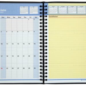 AT-A-GLANCE QuickNotes, Recycled Weekly/Monthly Appointment Book, 5 x 8 Inches, Black, 2012 (76-02-05)