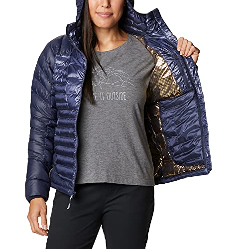 Columbia Women's Labyrinth Loop Hooded Jacket, Nocturnal/Dark Nocturnal, Medium