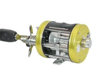 abu garcia pro rocket6500 lime green, chrome trim pr-6500carplme