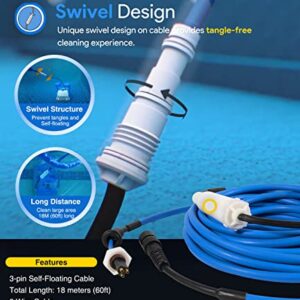 9995873 DIY Swivel Cable 3 Wire, 18M, Replace for Dolphin Pool Cleaners