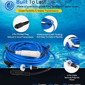 9995873 DIY Swivel Cable 3 Wire, 18M, Replace for Dolphin Pool Cleaners