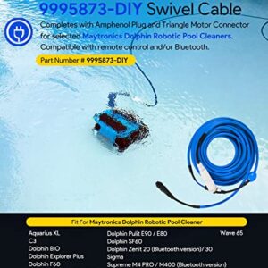 9995873 DIY Swivel Cable 3 Wire, 18M, Replace for Dolphin Pool Cleaners