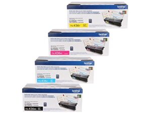 brother tn-436 super high yield toner cartridge set (6,500 yield)