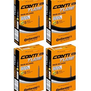 Continental Race 28" 700x20-25c Inner Tubes - 60mm Presta Valve (Pack of 4 Tubes)