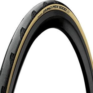 Continental Pair Grand Prix 5000 Folding Tires 700x28c Black Cream Road Race