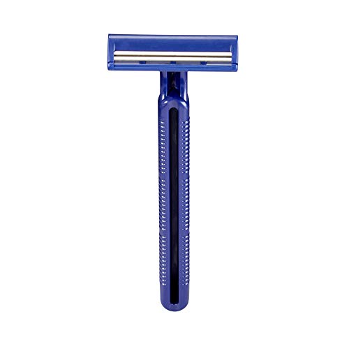 McKesson Disposable Razors, Shaving Razor, Twin Blade, Stainless Steel Blade, Blue, 50 Count, 1 Pack