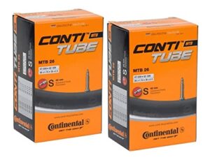 continental mtb 26×1.75-2.5″ / 47-559 -> 62-559 inner tubes – 42mm presta valve (pack of 2 tubes)