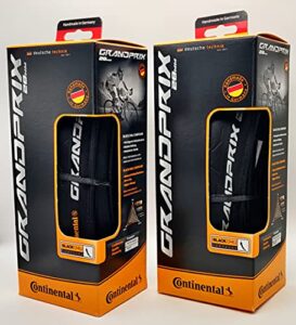 continental grand prix all rounder bicycle 700×25 black chili folding clincher – pair (2 tires)