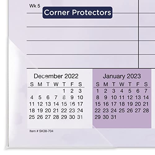 AT-A-GLANCE 2023 Monthly Desk Calendar, Desk Pad, 21-3/4" x 17", Standard, Beautiful Day (SK38-704)