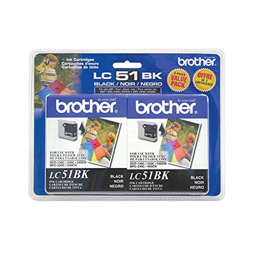 Brother MFC-465CN Black Ink Cartridge Twin Pack Standard Yield (2x 500 Yield)