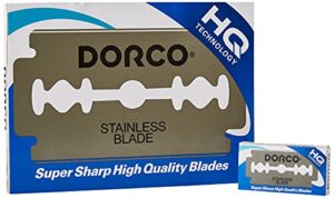 dorco st300 platinum extra double edge razor blades – 100 ct