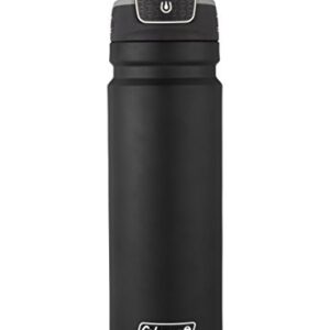 Coleman AUTOSEAL FreeFlow Stainless Steel Water Bottle, Black, 40 oz