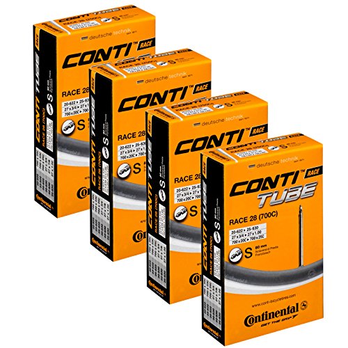 Continental Race 28 700 x 20-25c Inner Tubes - Long Presta 80mm Valve (Pack of 4)