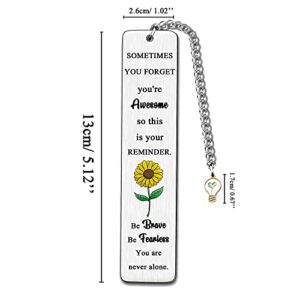 Inspirational Bookmarks Women Men Son Grandson Bookmark Appreciate Brother Sister Birthday Gifts Graduation Back to School Gifts Encouragement Best Friend Retirement Christmas Keepsakes (Sometimes)