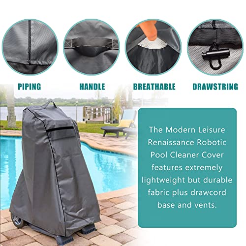 WES Caddy Cover, Suitable for Dolphin Robotic Pool Cleaner Caddy, Grey Thick Classic Caddy Cover, Sunscreen, Waterproof, dustproof, and Breathable Protective Cover