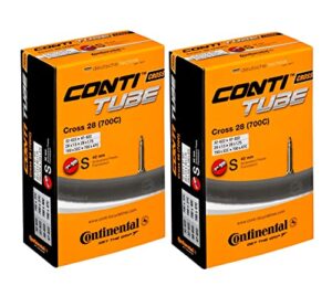 continental cross 28″ 700×32-47c inner tubes – 42mm presta valve (pack of 2 tubes)