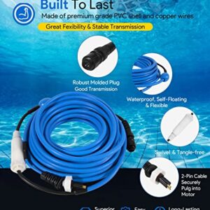 9995862 DIY Swivel Cable 2 Wire, 18M, Replace for Dolphin Pool Cleaners M200, Nautilus CC Plus, Maytronics 9995862-DIY