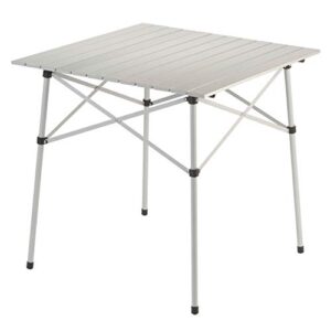 coleman outdoor folding table | ultra compact aluminum camping table, white