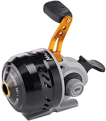 Abu Garcia Max STX Spincast Reel, Size 10, Right/Left Handle Position, Teflon Twin Cam for Smooth Operation