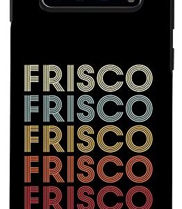 Galaxy S10 Frisco Texas Frisco TX Retro Vintage Text Case