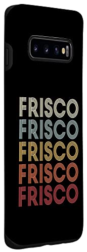 Galaxy S10 Frisco Texas Frisco TX Retro Vintage Text Case