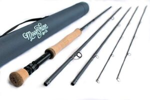 moonshine rod co. the outcast ii salt fly fishing rod with extra tip