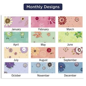 AT-A-GLANCE 2023 Desk Calendar, Desk Pad, 21-3/4" x 17", Standard, Monthly, Paper Flowers (5035)