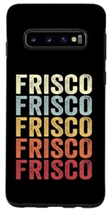 galaxy s10 frisco texas frisco tx retro vintage text case