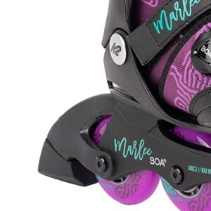 K2 Marlee BOA Inline Skates Girls Sz (1-5) Purple/Blue