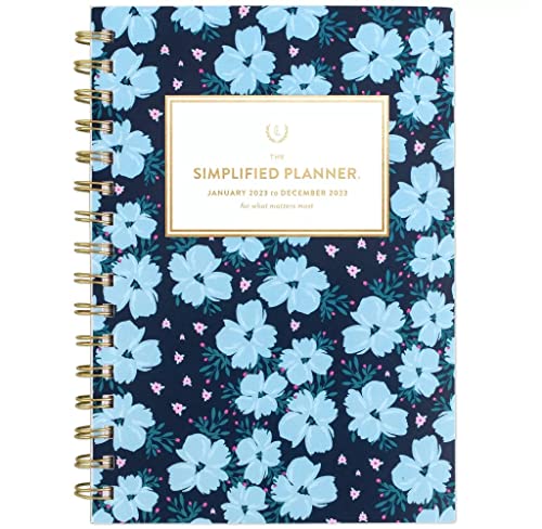 At-A-Glance Emily Ley 2023 Simplified Planner Weekly/Monthly 8.5" x 5.375", Floral