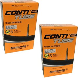 continental cross 28″ 700×32-47c inner tubes – 60mm presta valve (pack of 2 tubes)