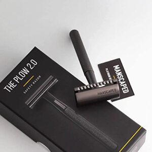 MANSCAPED® The Plow™ 2.0 Premium Single Blade Double-Edged Safety Face Razor