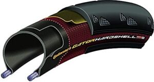 continental gator hardshell fold duraskin bike tire, black, 700cm x 28