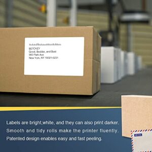 BETCKEY - Compatible Shipping Labels Replacement for Brother DK-1241 (4" x 6"), Use with Brother QL Label Printers [10 Rolls + 2 Reusable Cartridges]