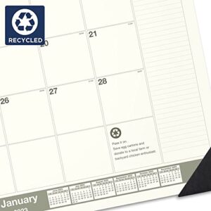 AT-A-GLANCE 2023 RY Recycled Monthly Desk Pad, Large, 22" x 17"