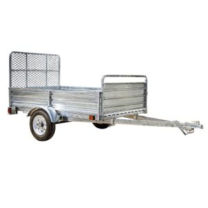 Detail K2 MMT5X7G-DUG 5 ft. x 7 ft. Multi Purpose Utility Trailer Kits with Drive Up Gate (Galvanized)