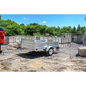 Detail K2 MMT5X7G-DUG 5 ft. x 7 ft. Multi Purpose Utility Trailer Kits with Drive Up Gate (Galvanized)